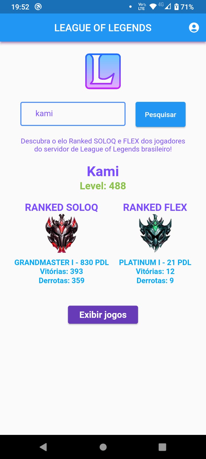 GitHub - GuilhermeSilvestre/Flutter-League-of-Legends-App