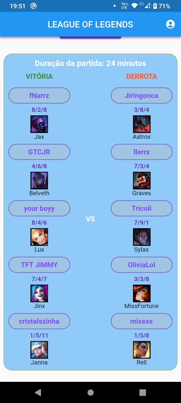 GitHub - GuilhermeSilvestre/Flutter-League-of-Legends-App