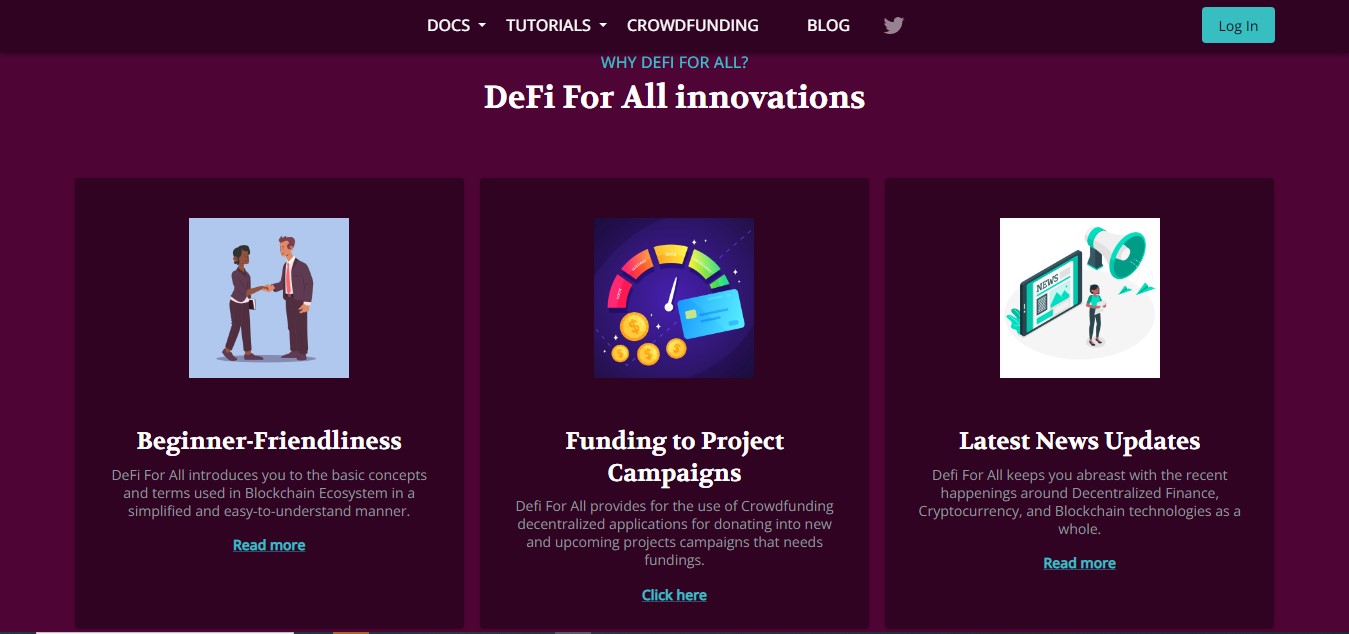 GitHub - AyomideWeb/DEFI-FOR-ALL-PROJECT: A platform that introduces the concept of blockchain ...