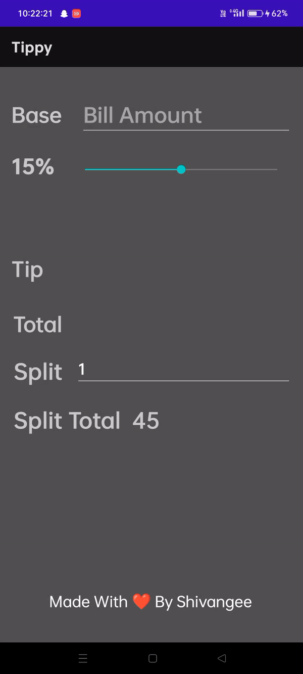 GitHub - ShivangeeRajput/Tip-Calculator: An Andriod App to Calculate ...