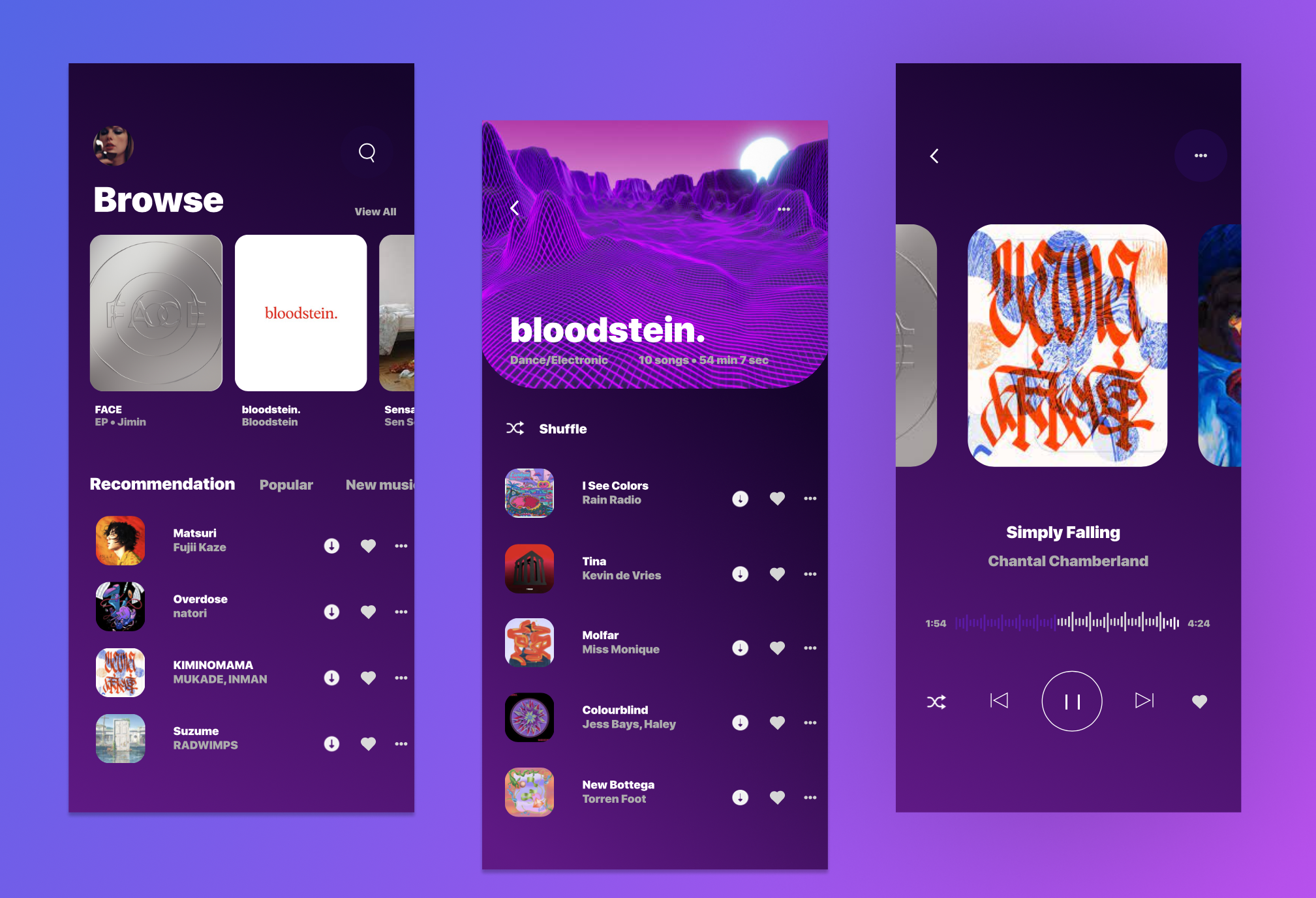 GitHub - boiozzi/Music-App-UI: A simple music streaming app UI designed ...