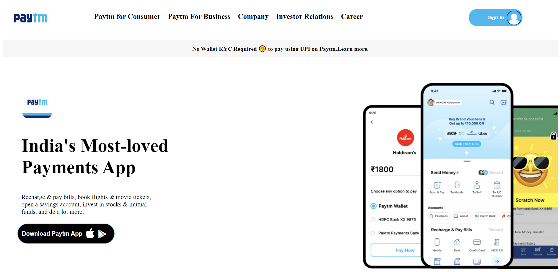 GitHub - KhushhalSharma/Paytm-Clone-Site: Clone of Paytm