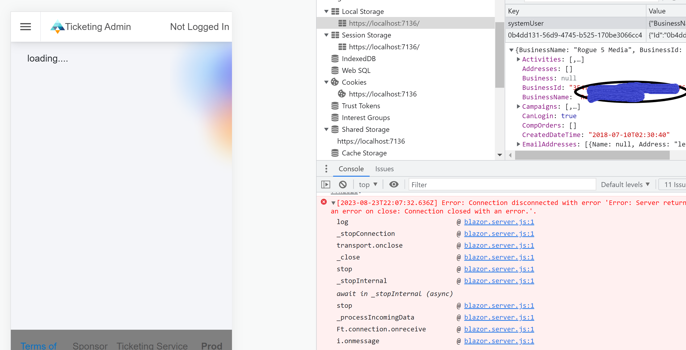 [Bug] LocalStorage crashes without throwing exception · Issue #219 · Blazored/LocalStorage · GitHub