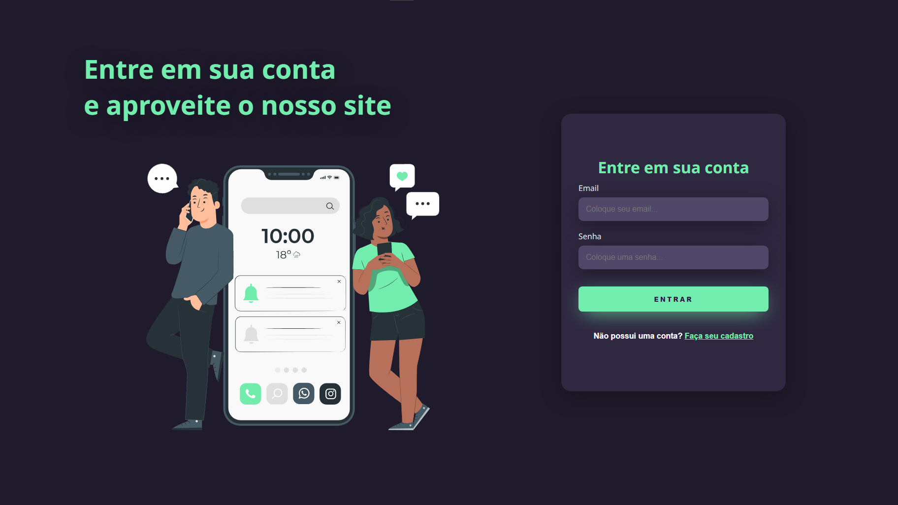 GitHub - https-shini/login-page: Uma página de login e register feita ...