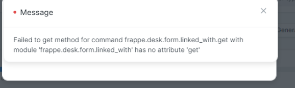 Failed To Get Links In Doctypes · Issue 19288 · Frappefrappe · Github