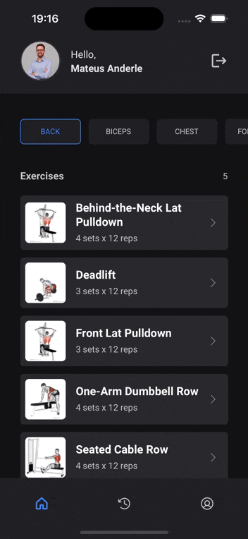 Github Mateusanderle Gym App React Native Project Using Nativebase And React Hook Form