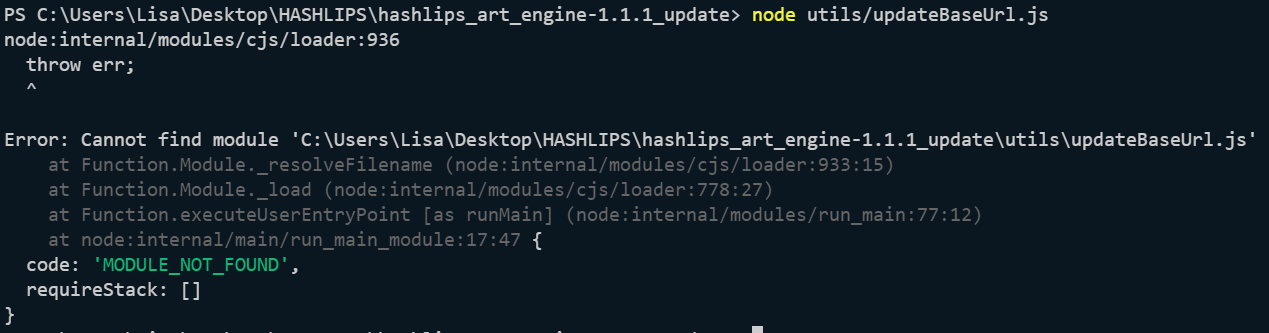 Can't update the Baseurl · Issue #834 · HashLips/hashlips_art_engine · GitHub