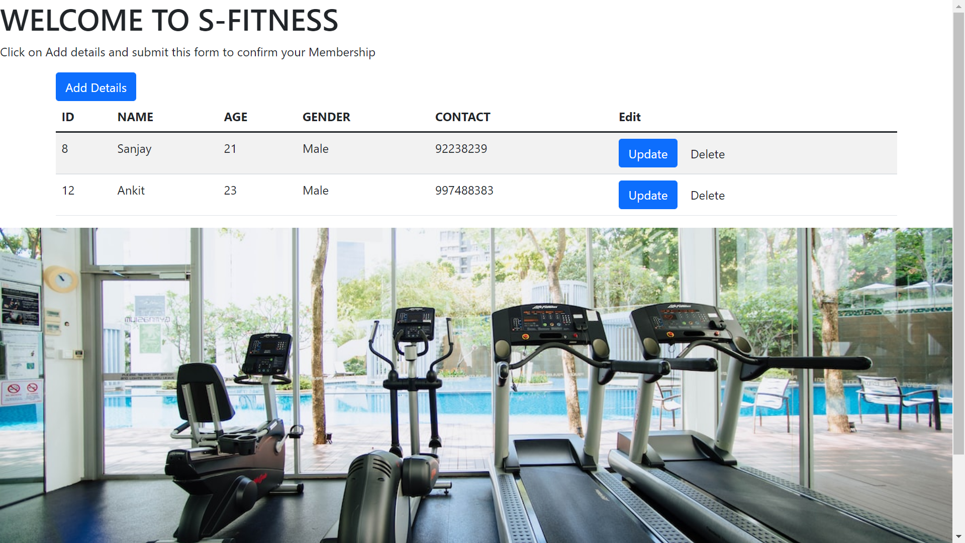 GitHub - Sanju07sr/Gym_Membership_Project: Gym membership management system in integration with ...