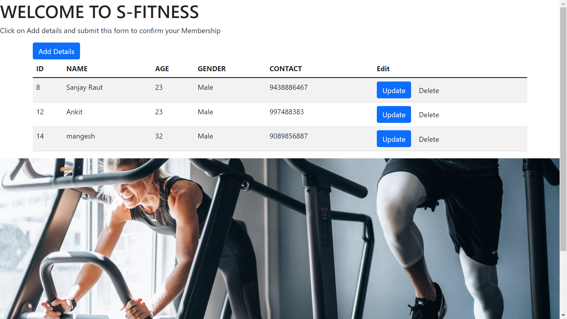 GitHub - Sanju07sr/Gym_Membership_Project: Gym membership management system in integration with ...
