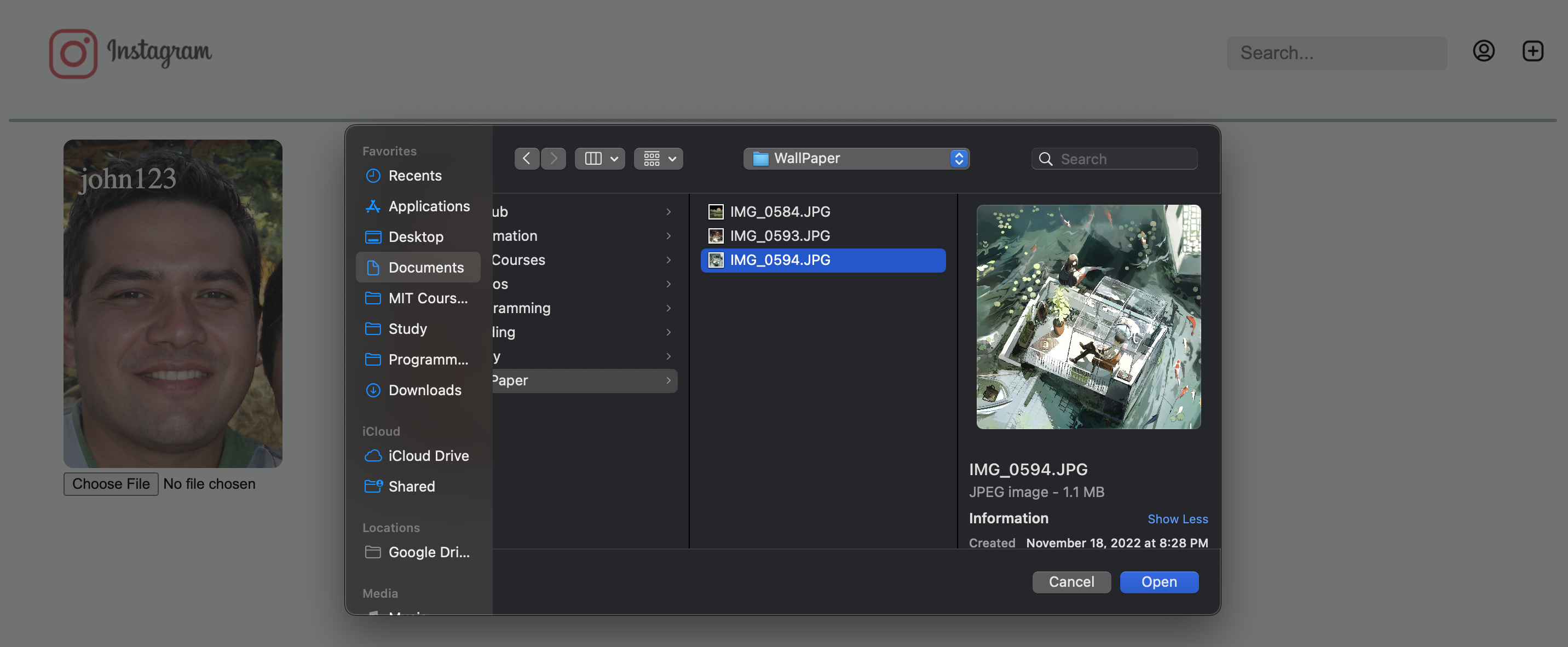 GitHub - YingyiH/Instagram-Web-App-Project: A fake Instagram web app ...