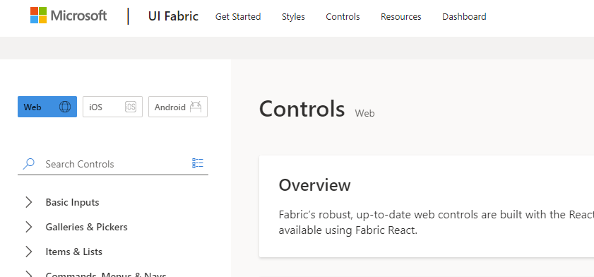 Website: does not navigate properly to Web controls · Issue #11755 ...