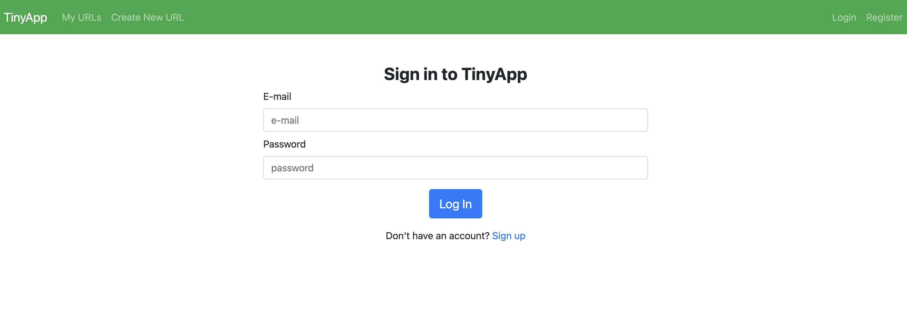 GitHub - wmlimanto/tinyapp: a full stack web application built with Node and Express that allows ...