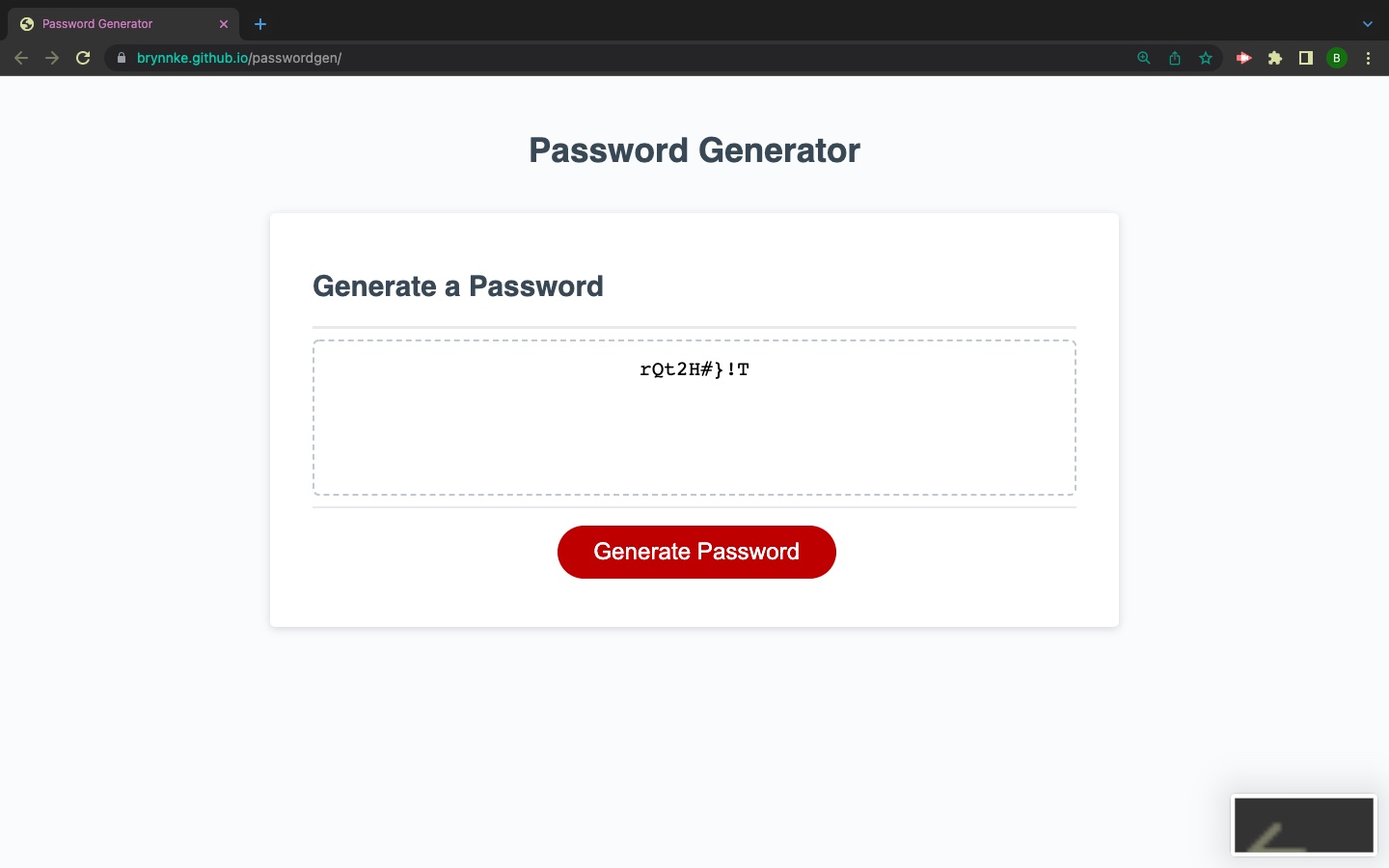 GitHub - brynnke/passwordgen