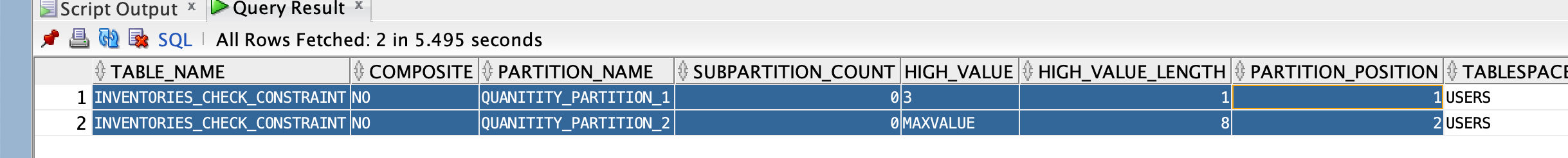 [ORACLE] Import schema fails when user tries to migrate a partition which does not include a ...