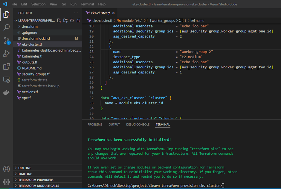 GitHub - dineshekambaram15/Provision-an-EKS-Cluster-AWS-using-terraform