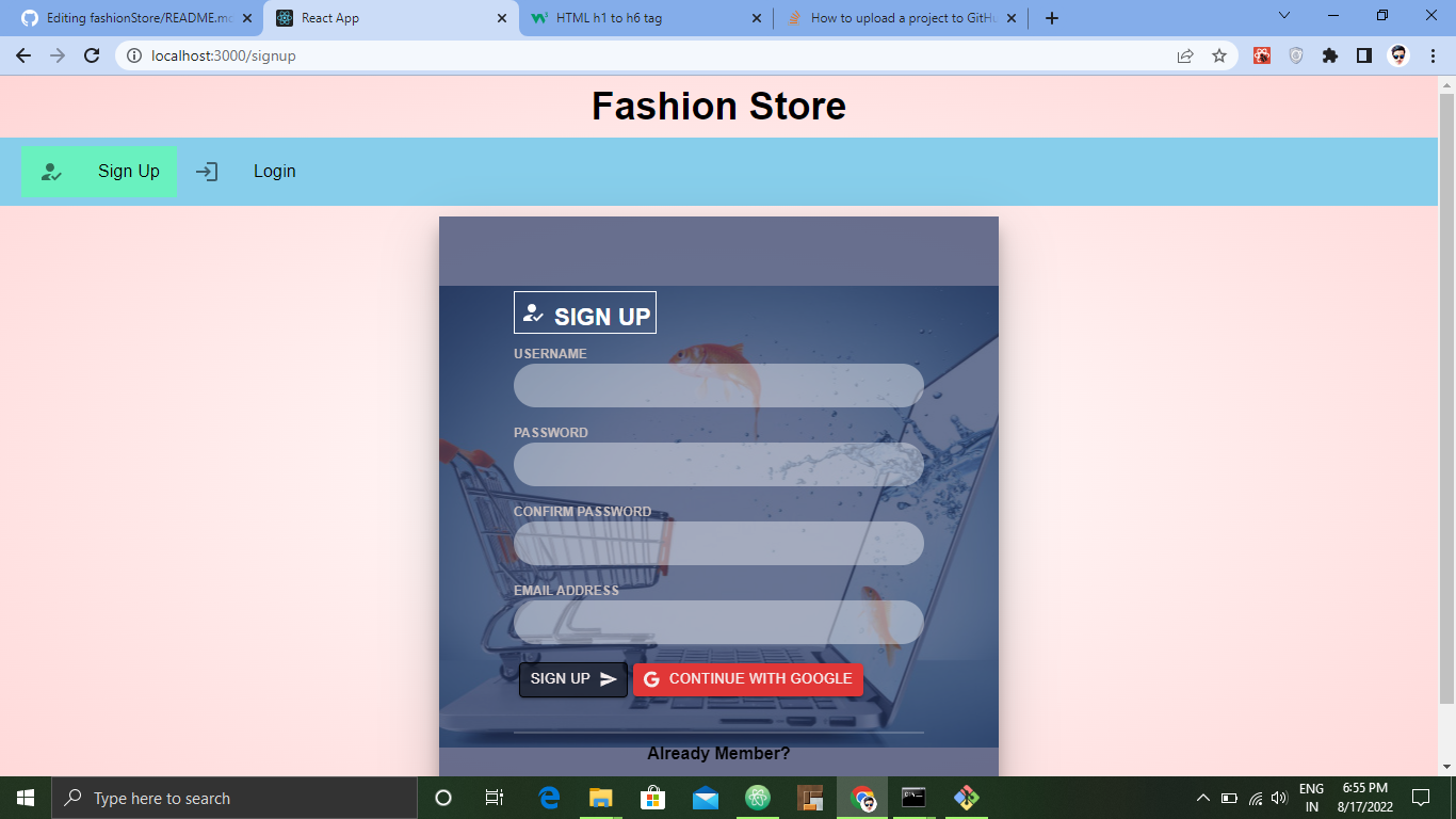 GitHub - amit2soni/fashionStore