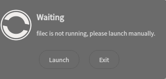 After the installation is complete, open the prompt: filec is not started · Issue #14 · filecxx ...