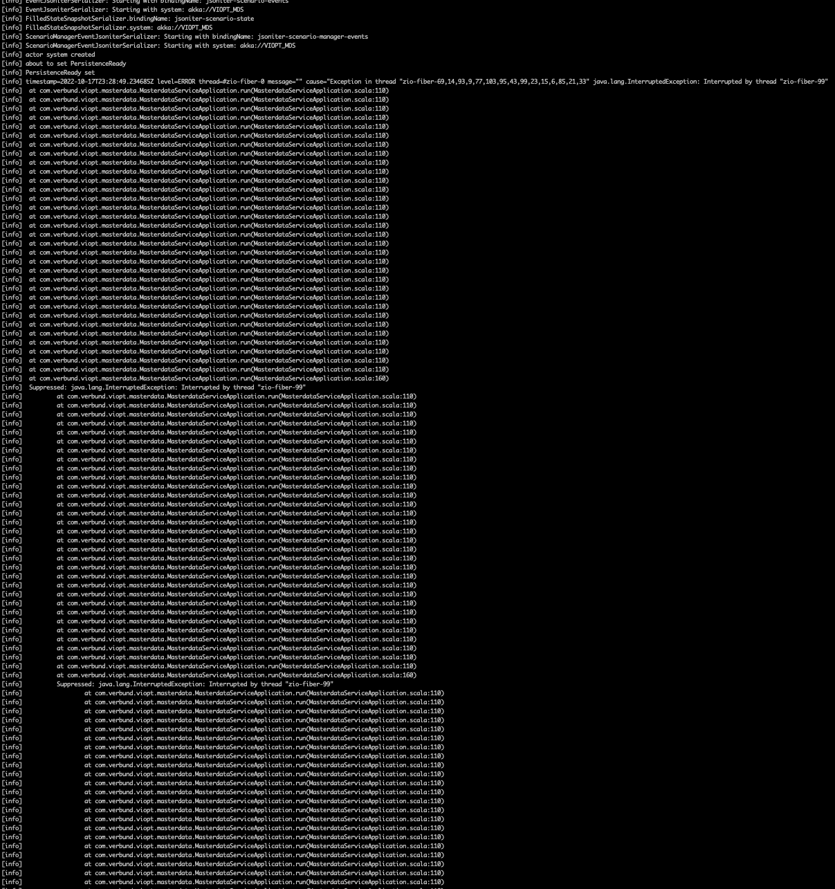 stacktrace loop failure when starting application · Issue #7438 · zio/zio · GitHub