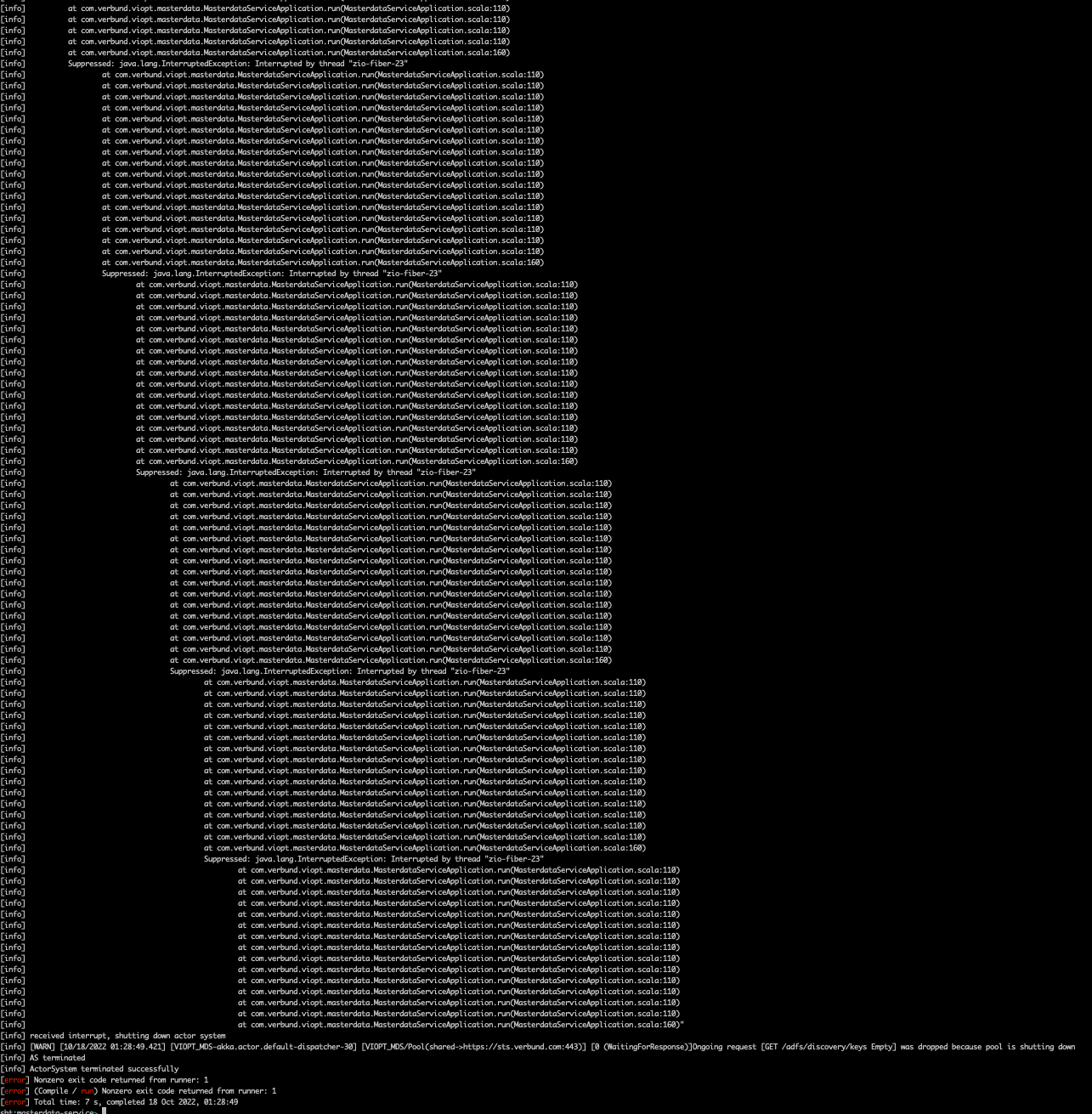 stacktrace loop failure when starting application · Issue #7438 · zio/zio · GitHub