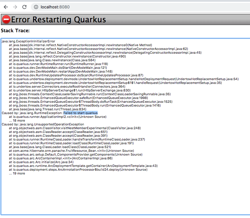 System.out.println breaks quarkus · Issue #1661 · quarkusio/quarkus · GitHub