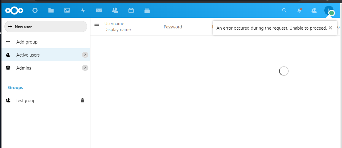 Unable to load users / groups · Issue #31334 · nextcloud/server · GitHub