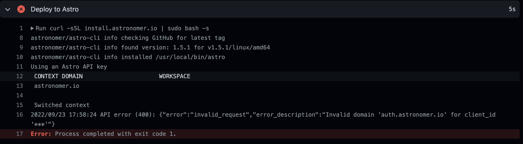 Unable To Deploy Dags To Stage Env Through Github Action · Issue 754 · Astronomer Astro Cli