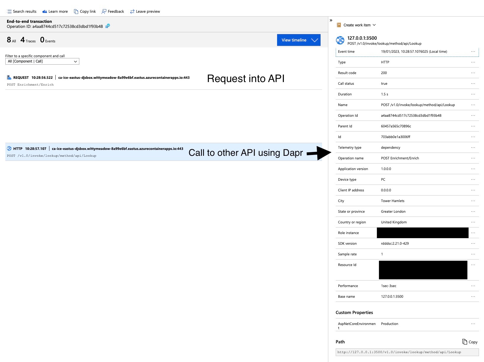 traceparent not propagating between services when using http calls via Dapr · Issue #556 ...