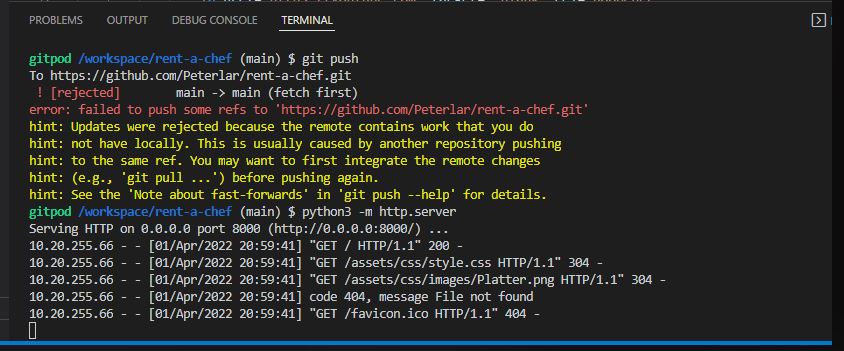 GitHub - Peterlar/rent-a-chef