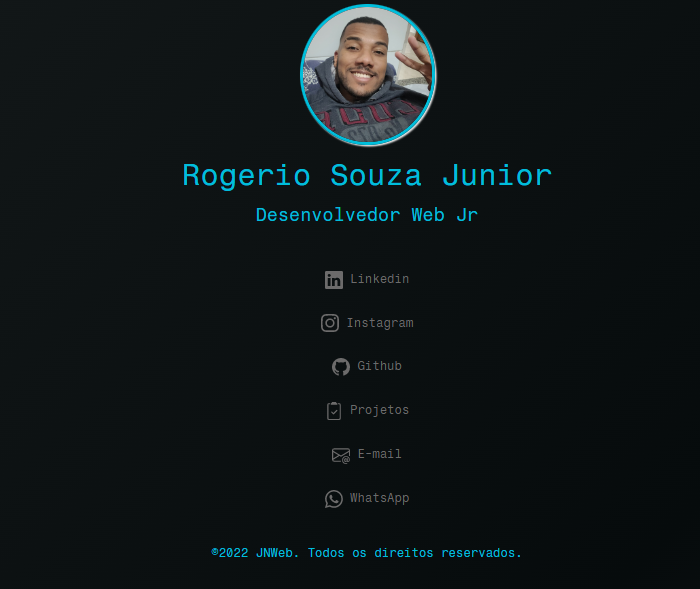 GitHub - juniorrogeer/linktree: Projeto próprio de uma página de links úteis
