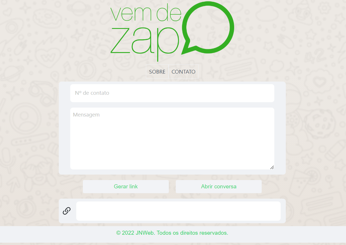 GitHub - juniorrogeer/gerador-link-whatsapp: Gerador de links para WhatsApp