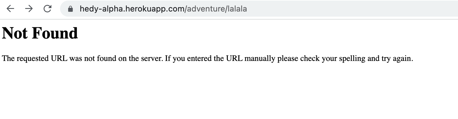 No 404 given when /hedy/ is not present in the url · Issue #1103 · hedyorg/hedy · GitHub