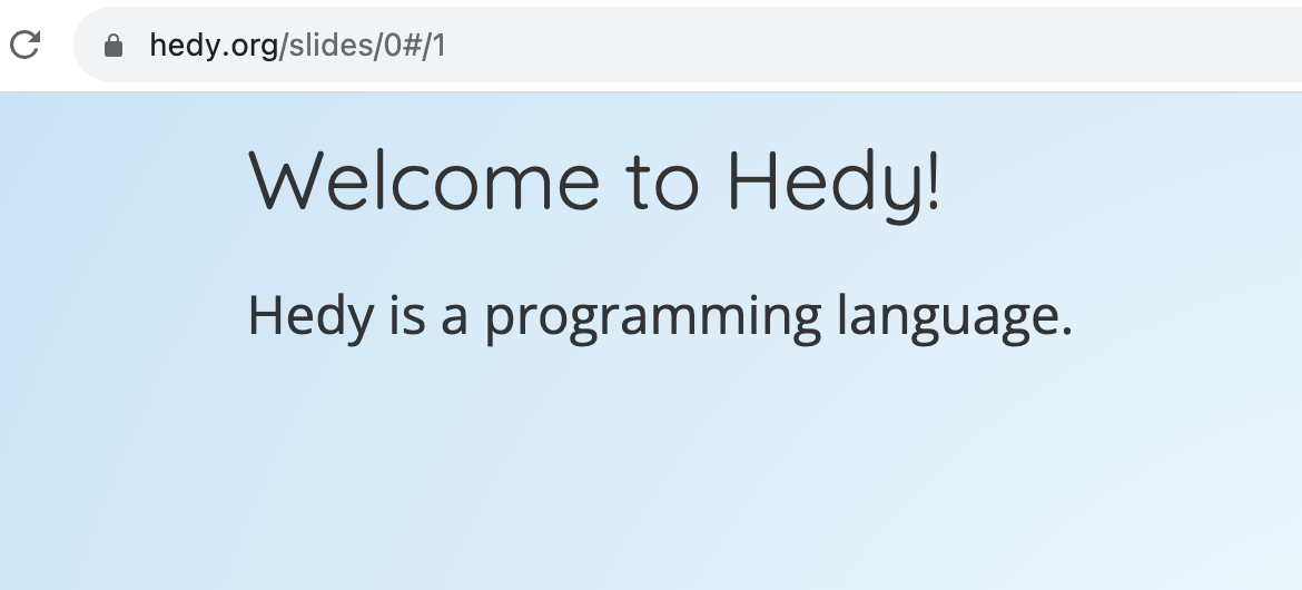 [CONTENT] Slide pages does not seem to be in order · Issue #4480 · hedyorg/hedy · GitHub