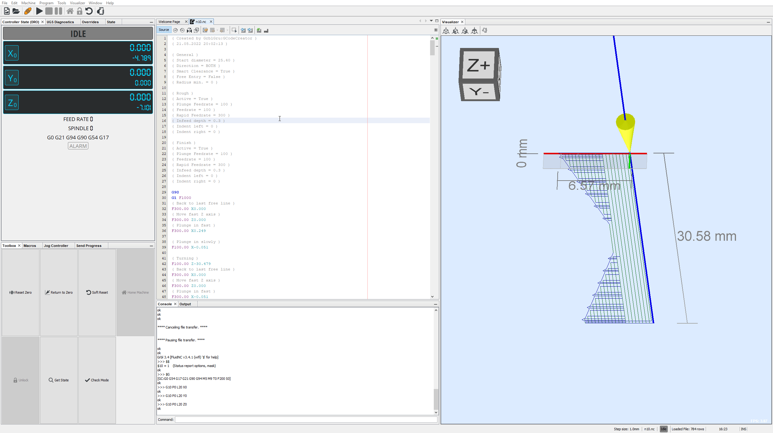 Problem: Multiple rapid movements after soft reset or job cancel ...