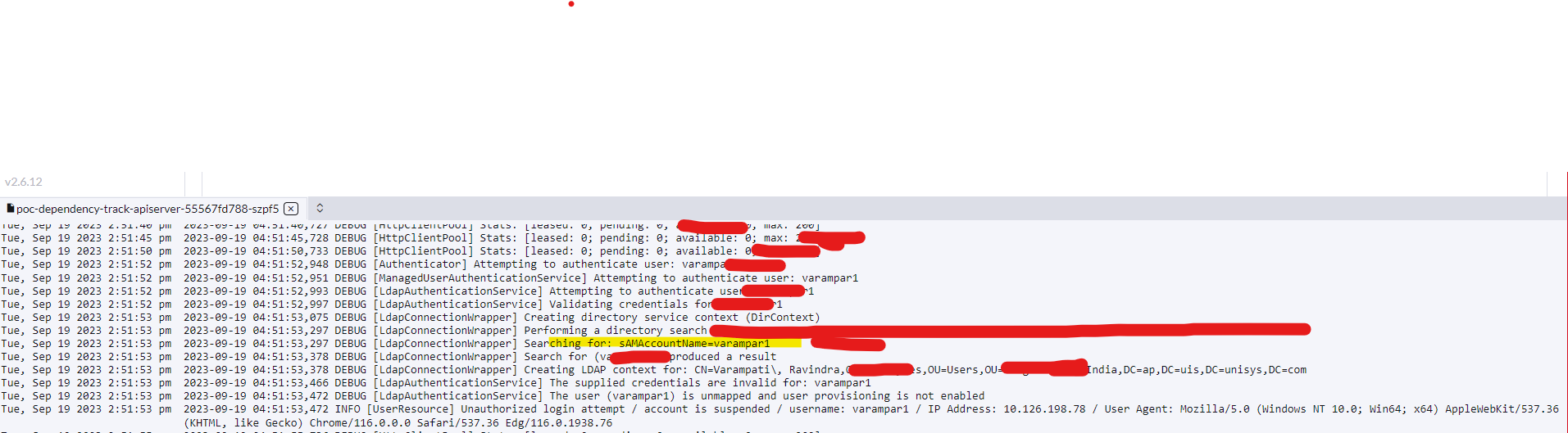 Unable To Authenticate When A User Is Part Of Mapped Ldap Groups · Issue 3042 · Dependencytrack 