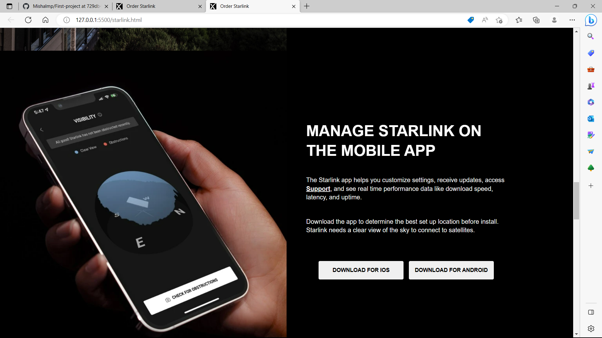 GitHub - Mishalmp/Starlink-clone: Starlink clone