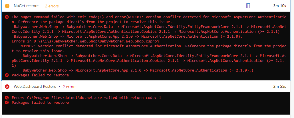 .NET Core SDK runtime 2.1.6 but The current .NET SDK does not support ...