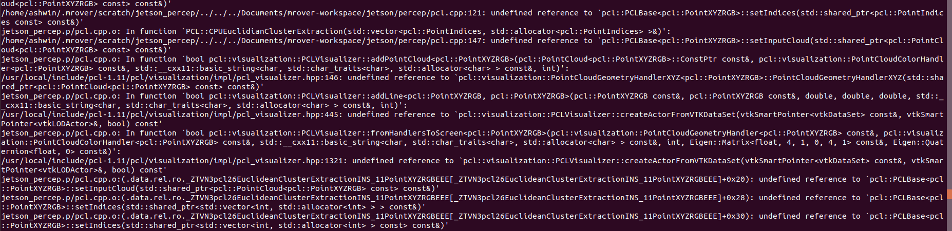 Compile Error Pcl Linking Issues · Issue 4680 · Pointcloudlibrarypcl · Github
