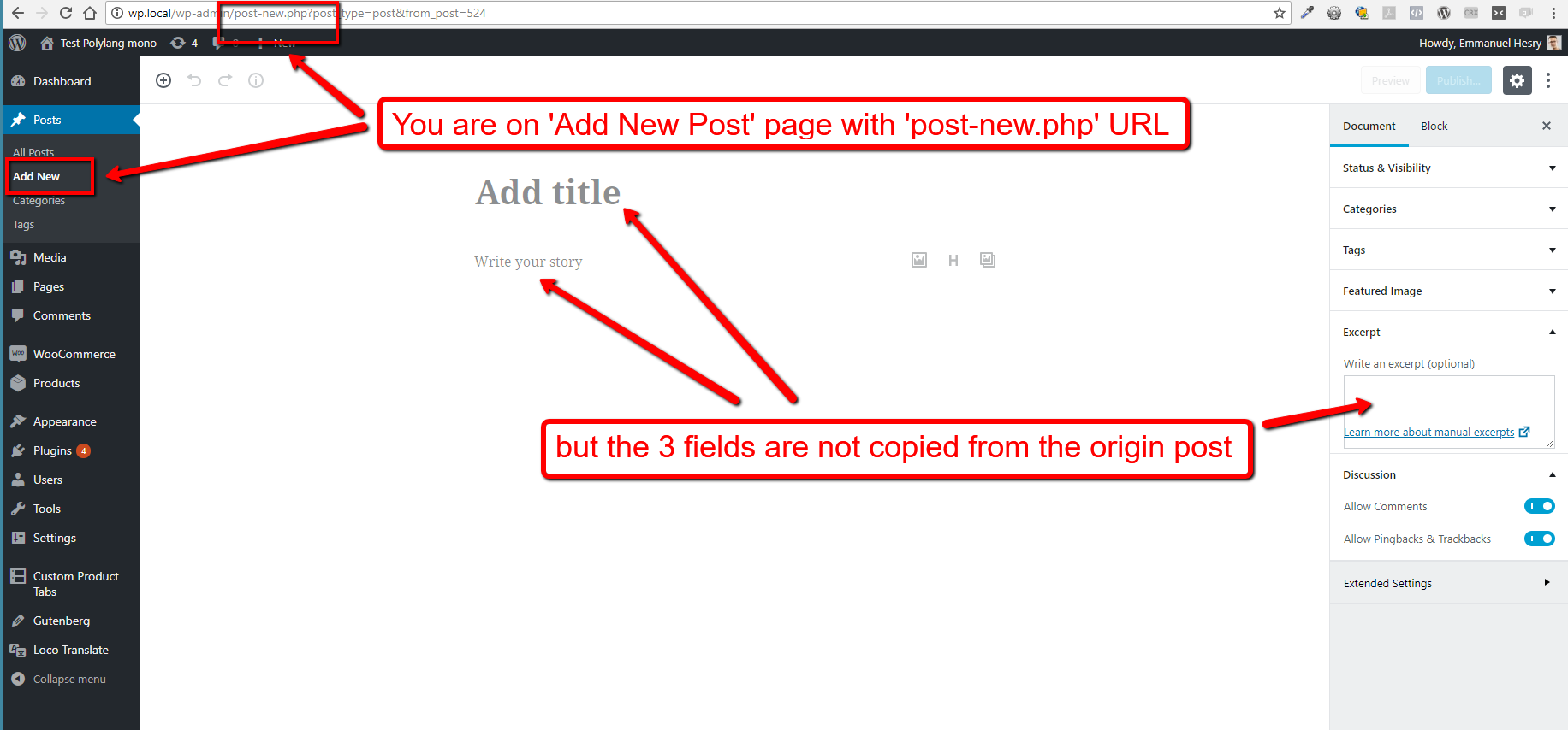 Duplicating post does not work with Gutenberg · Issue #7000 · WordPress/gutenberg · GitHub