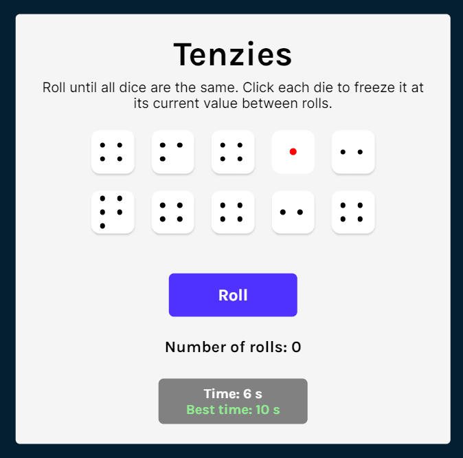 GitHub - Matitzo/Tenzies