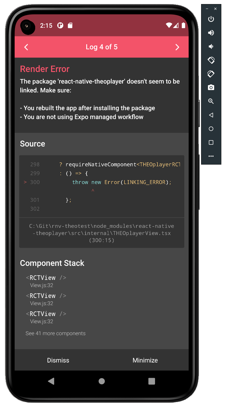 Error: The package doesn't seem to be linked. · Issue #898 · flexn-io/renative · GitHub