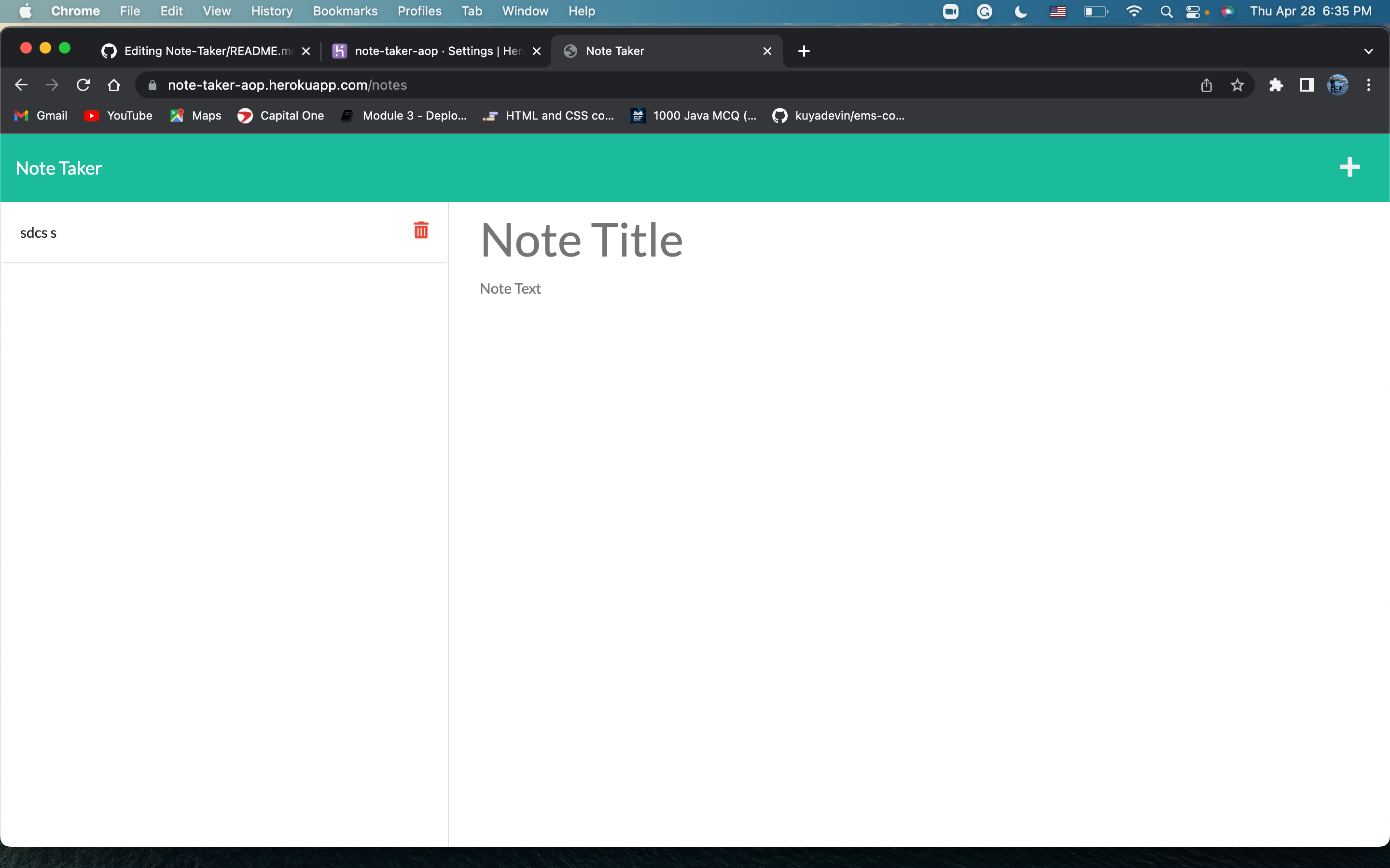 GitHub - Nghia314/Note-Taker