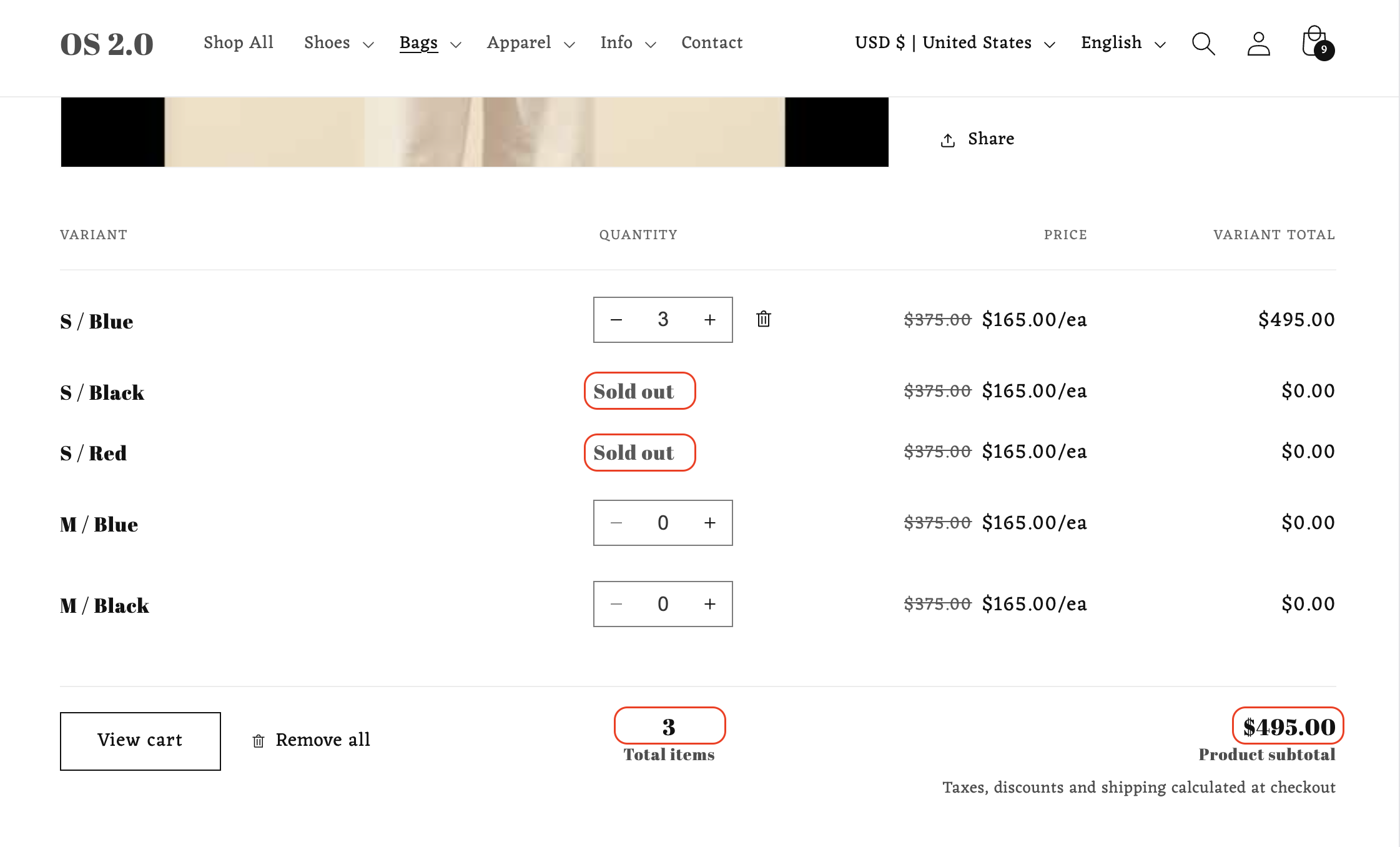 Quick order list: All transactional ($) values should use the same font ...