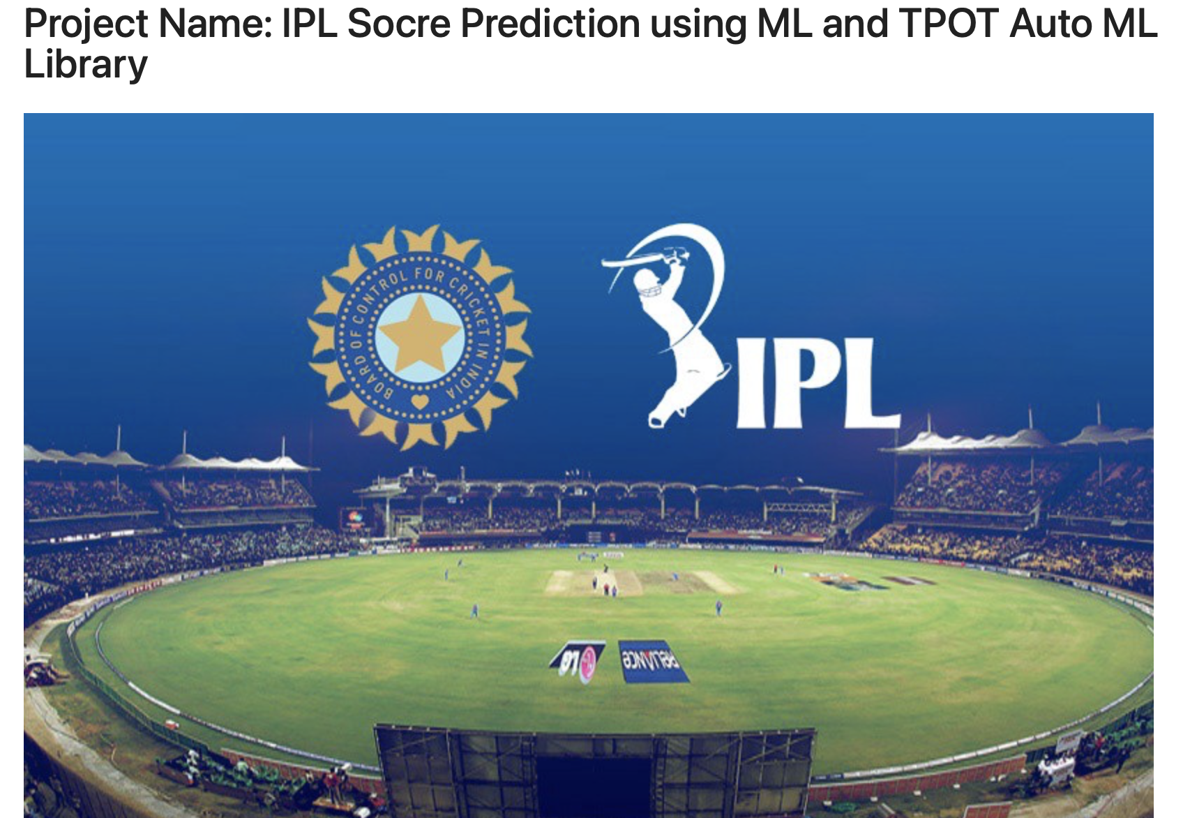 GitHub - AsmaSyedTajuddin/IPLcricketscoreprediction