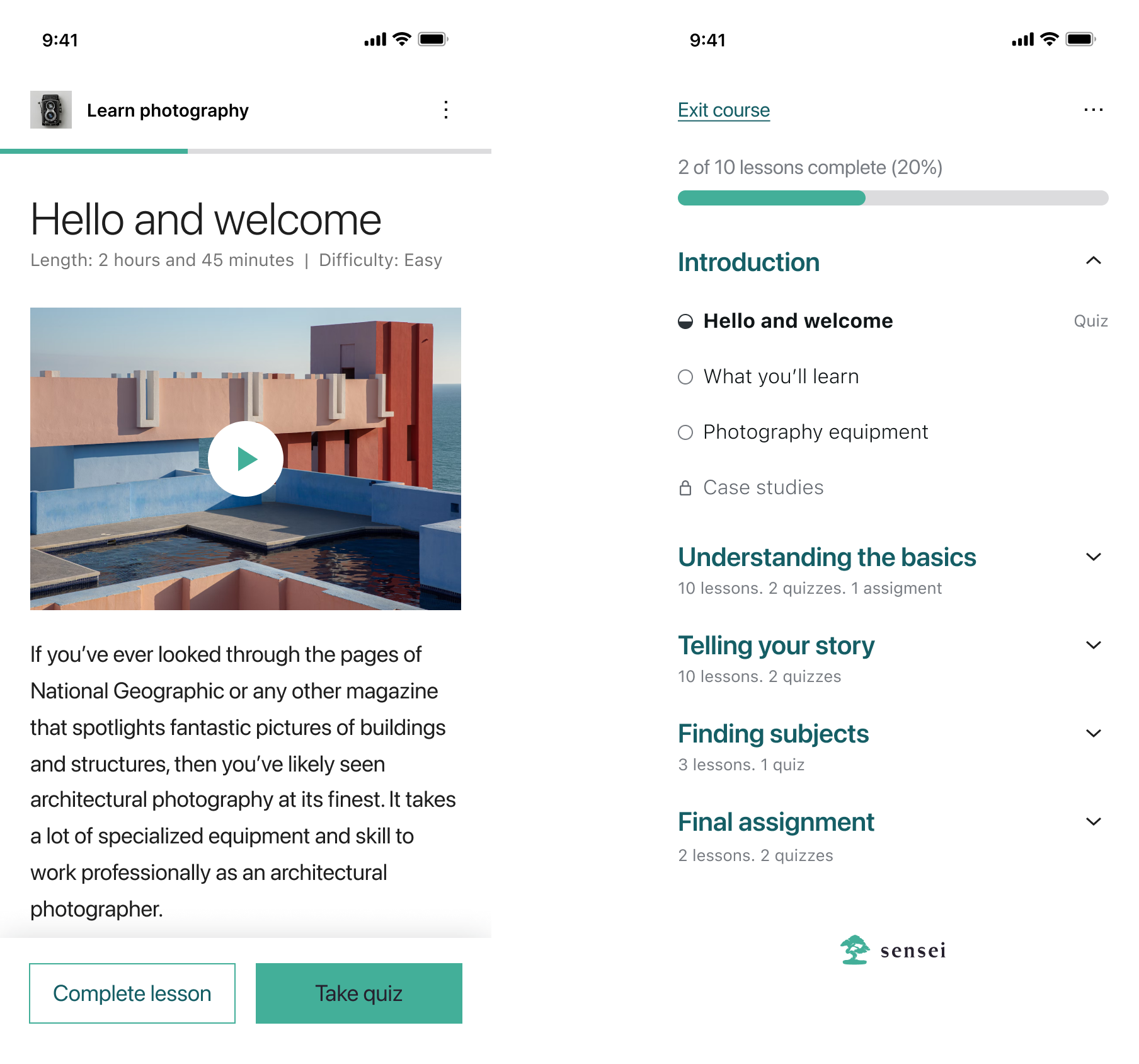 Default Course Title too big on mobile in Learning Mode · Issue #6514 ...