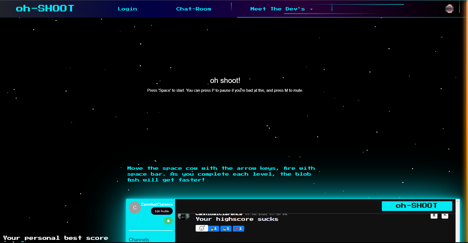 GitHub - CannibalClarence/oh-SHOOT