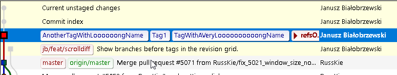 Change the order of revision's refs shown in the revisions grid · Issue #5076 · gitextensions ...
