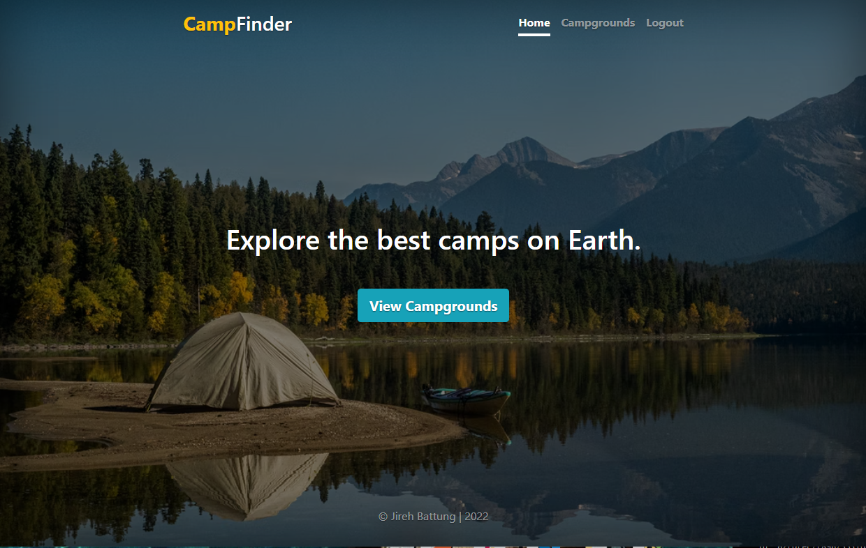 GitHub - jgbattung/CampFinder: CampFinder is a web app that helps users find and share ...