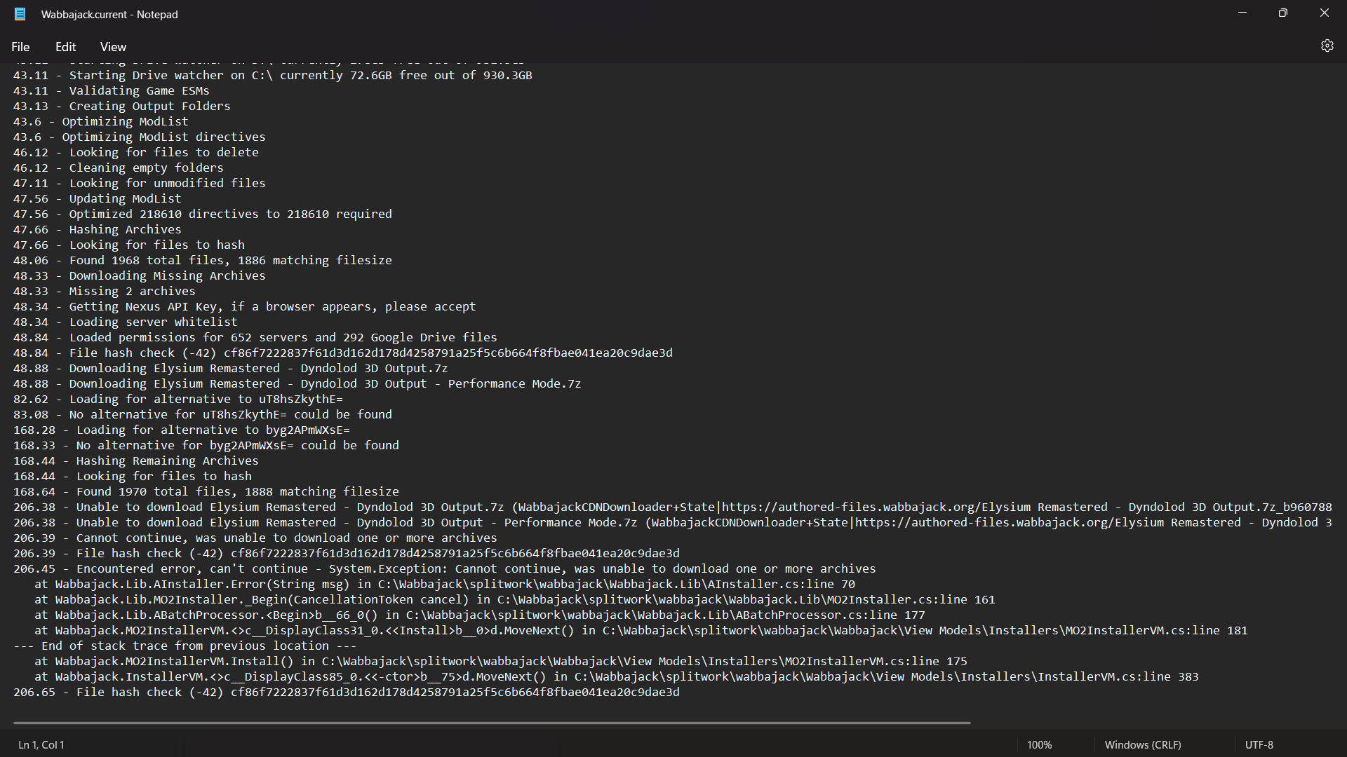 Installation Failed · Issue #5 · TitansBane/Elysium-Remastered · GitHub