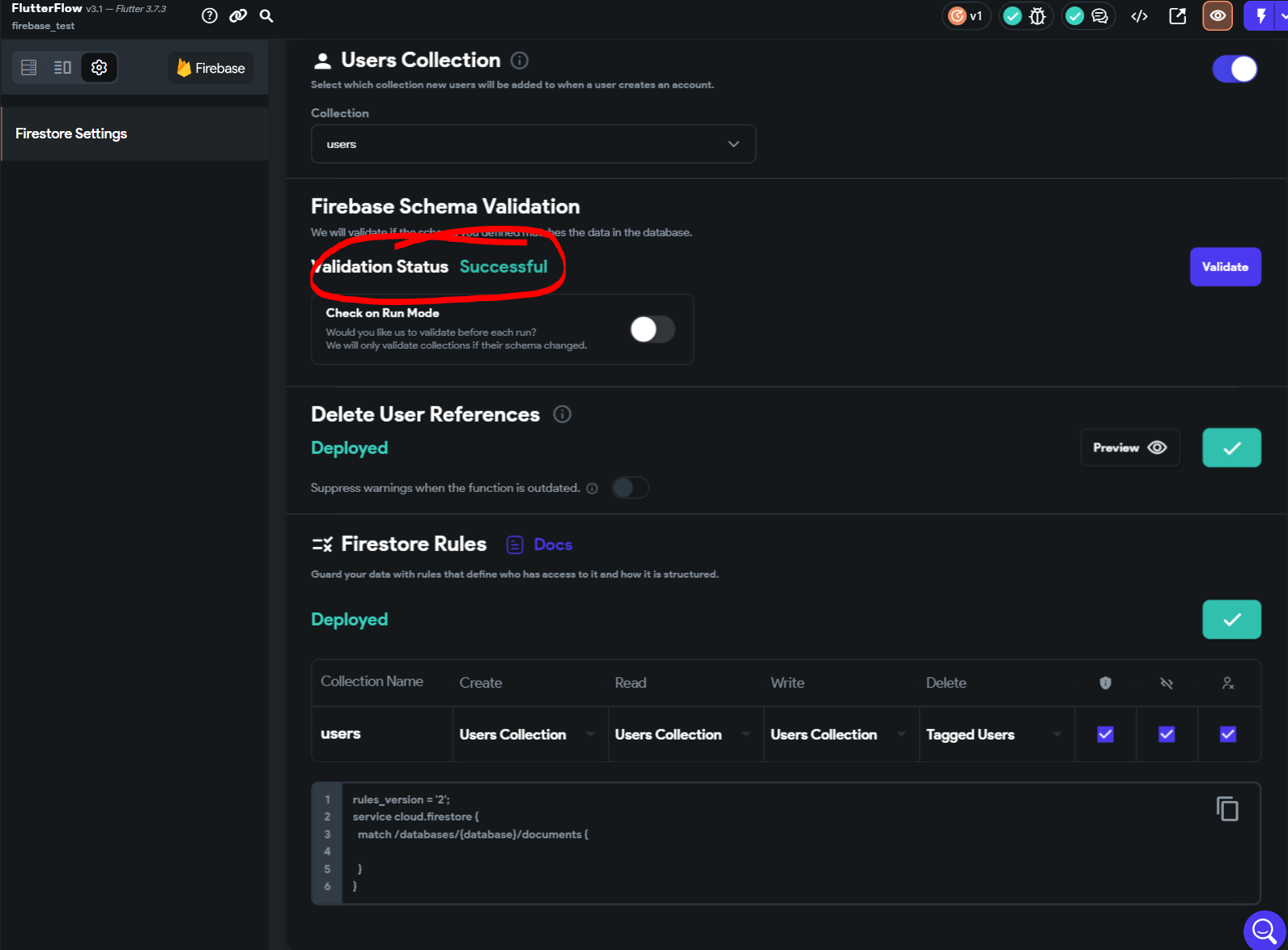 Unable to Validate Firestore Schema due to insufficient permissions. · Issue #793 · FlutterFlow ...