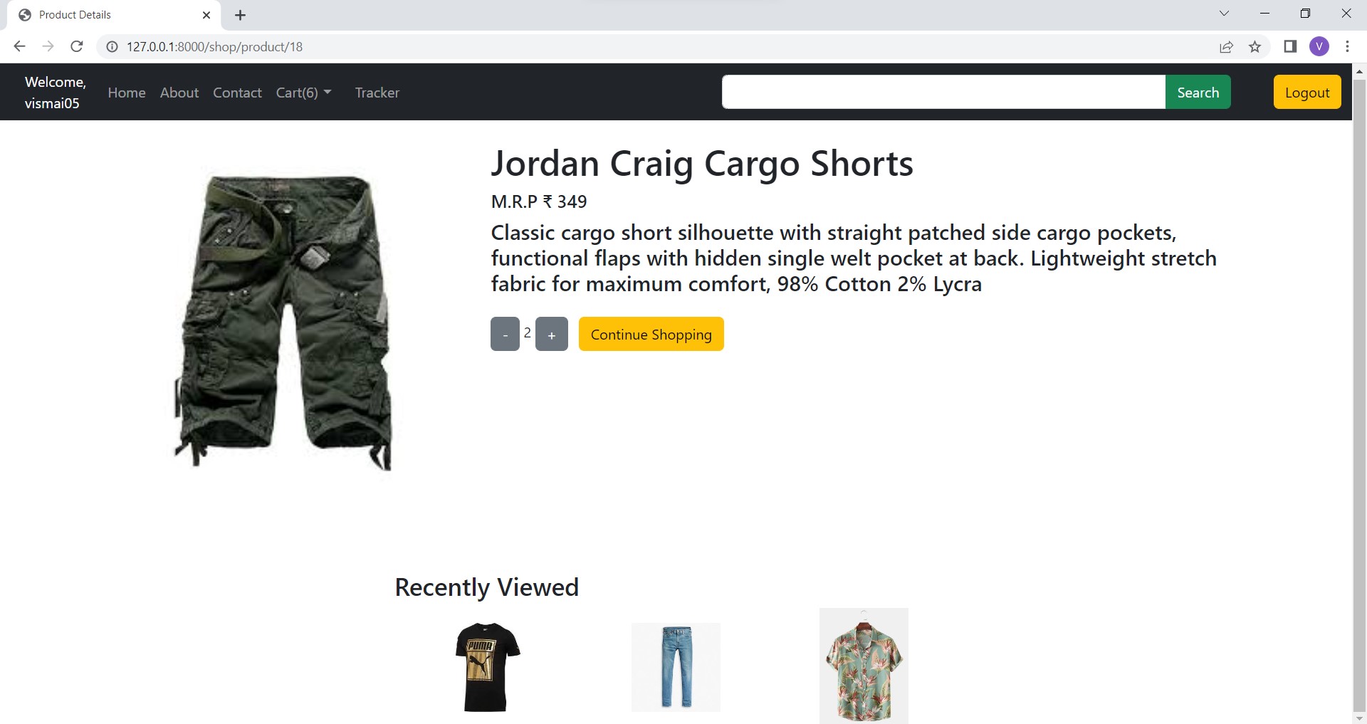 GitHub - Vismai05/Django-Project: Created an E-commerce website using ...